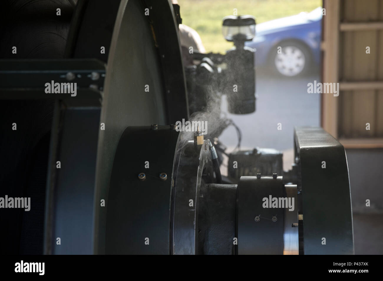 A BAK-12 aircraft arresting system reduces the speed of a Navy EA-18G ...