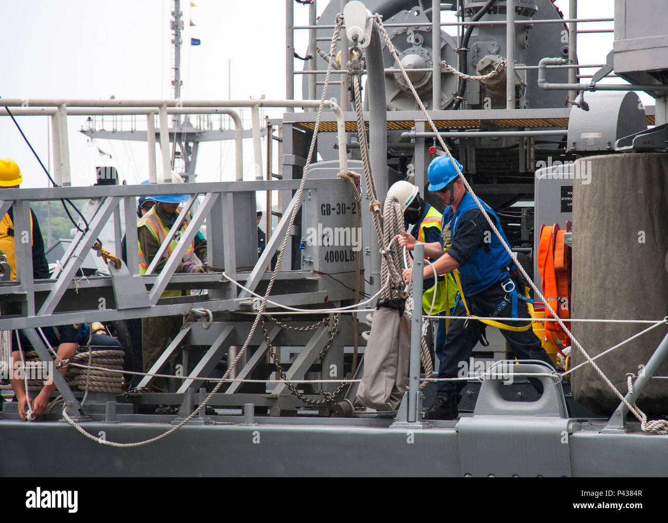 160604-N-NY430-009 SASEBO, Japan (June 4, 2016)– Sailors aboard Avenger ...