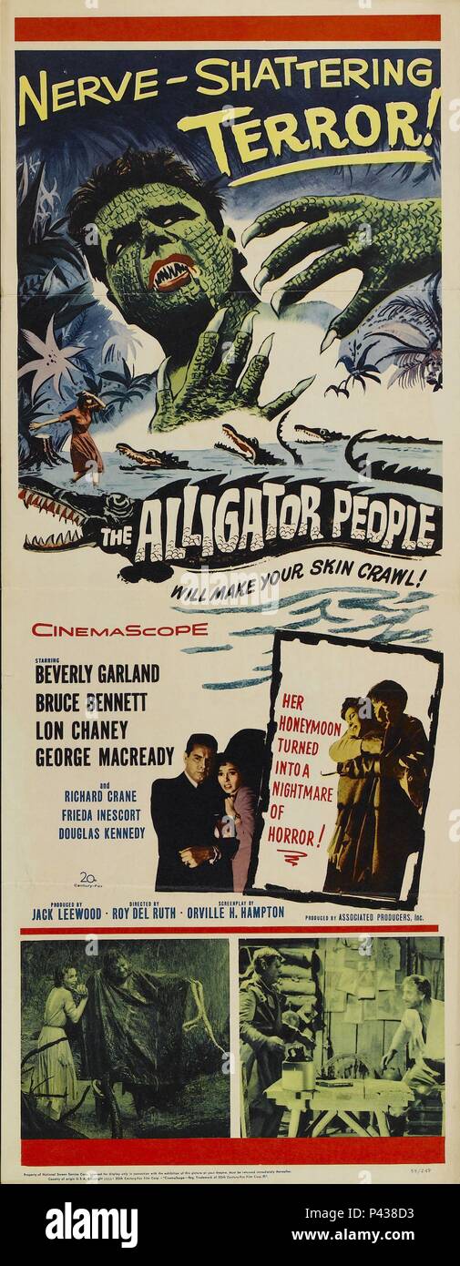 Original Film Title: THE ALLIGATOR PEOPLE. English Title: THE ALLIGATOR ...