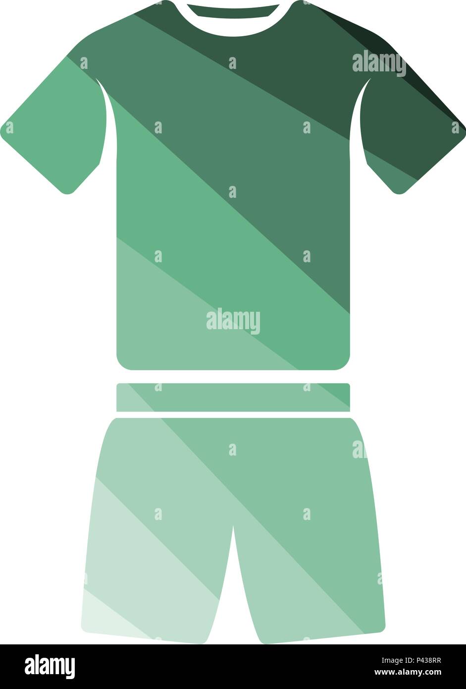 Fitness uniform icon. Flat color design. Vector illustration Stock ...