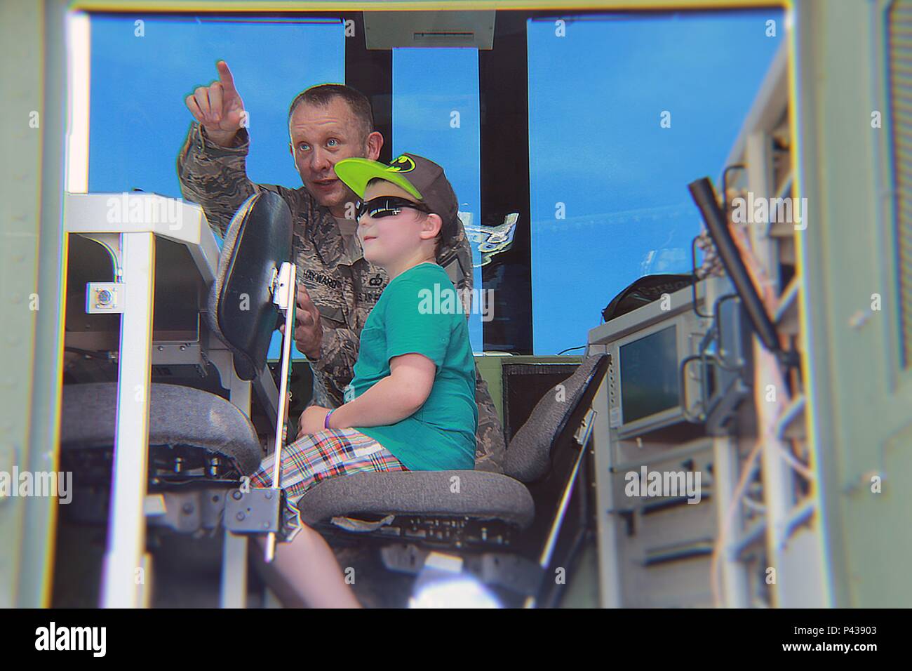 U.S. Air Force Senior Master Sgt. Mickey Hayward of the 260th Air ...