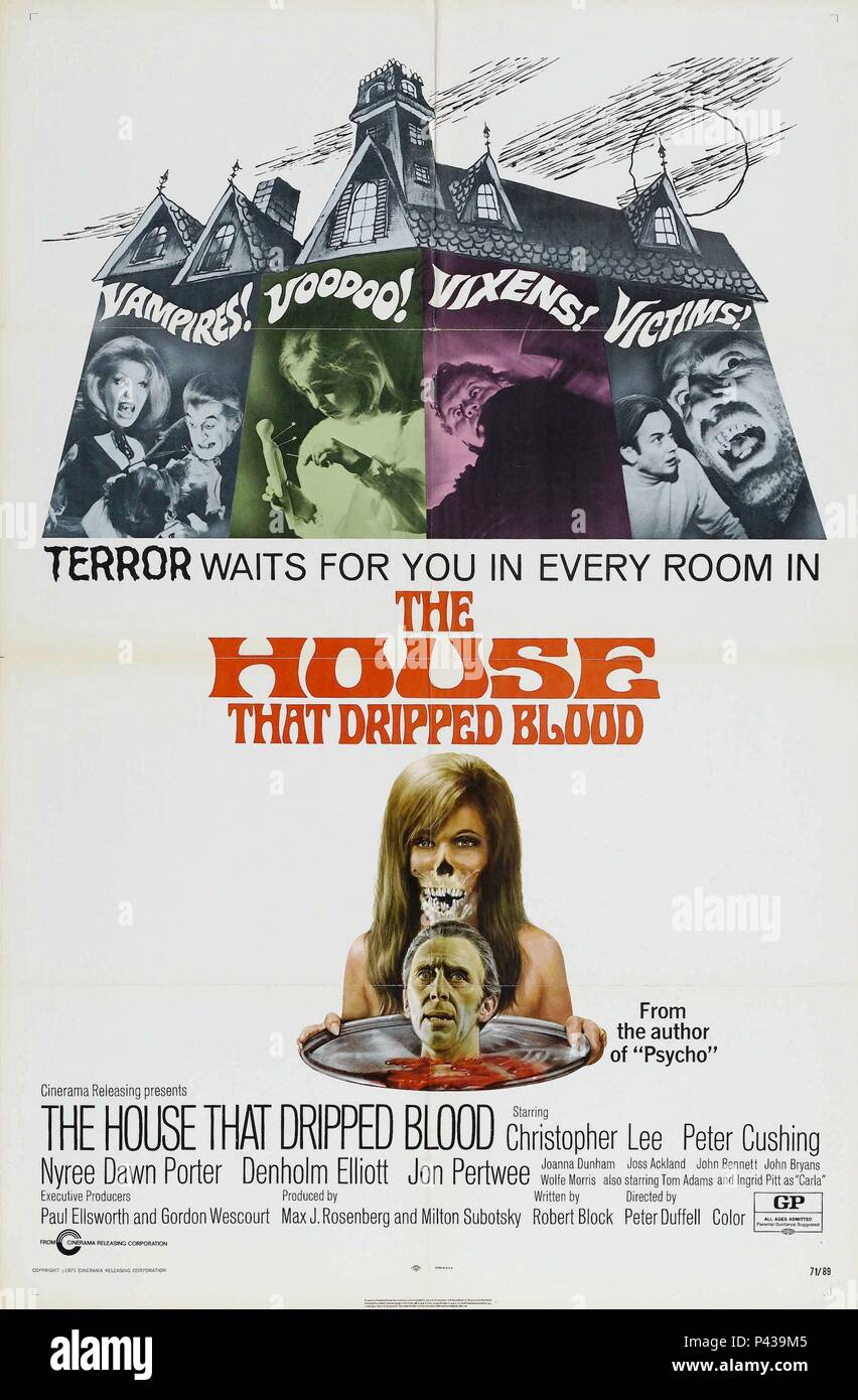 Original Film Title: THE HOUSE THAT DRIPPED BLOOD. English Title: THE ...