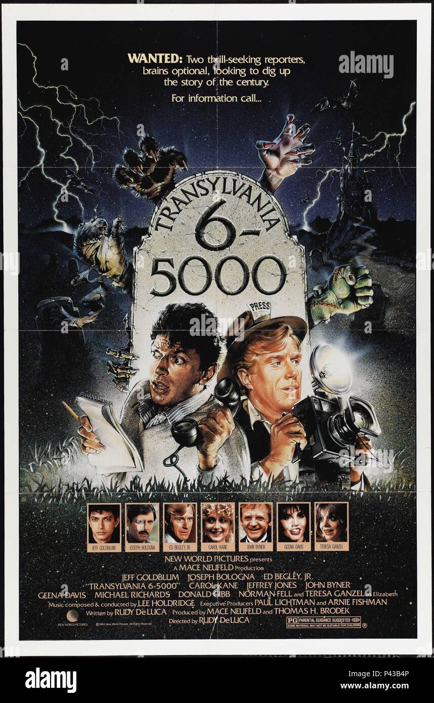 Original Film Title: TRANSYLVANIA 6-5000. English Title: TRANSYLVANIA 6 ...