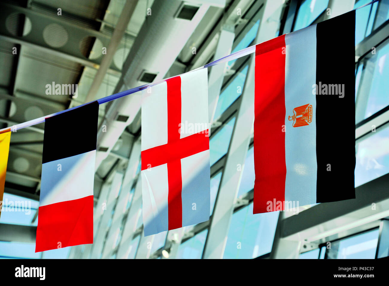 Flags of countries competing in world cup football hi-res stock ...