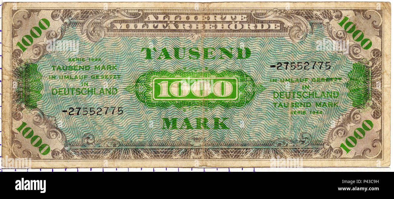 1000 Mark 1944 AV Stock Photo - Alamy