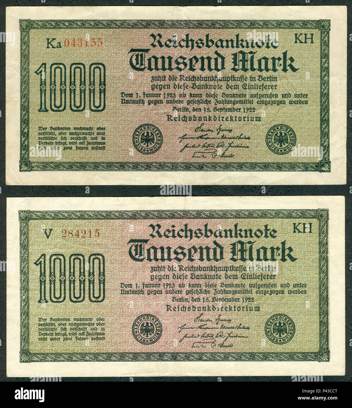Reichsbanknote hi-res stock photography and images - Alamy
