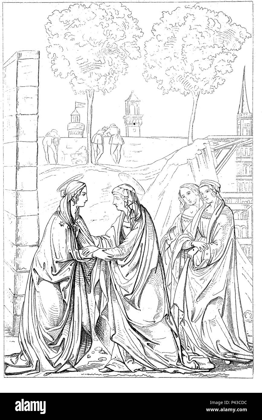 Mary And Elizabeth The Visitation High Resolution Stock Photography and ...