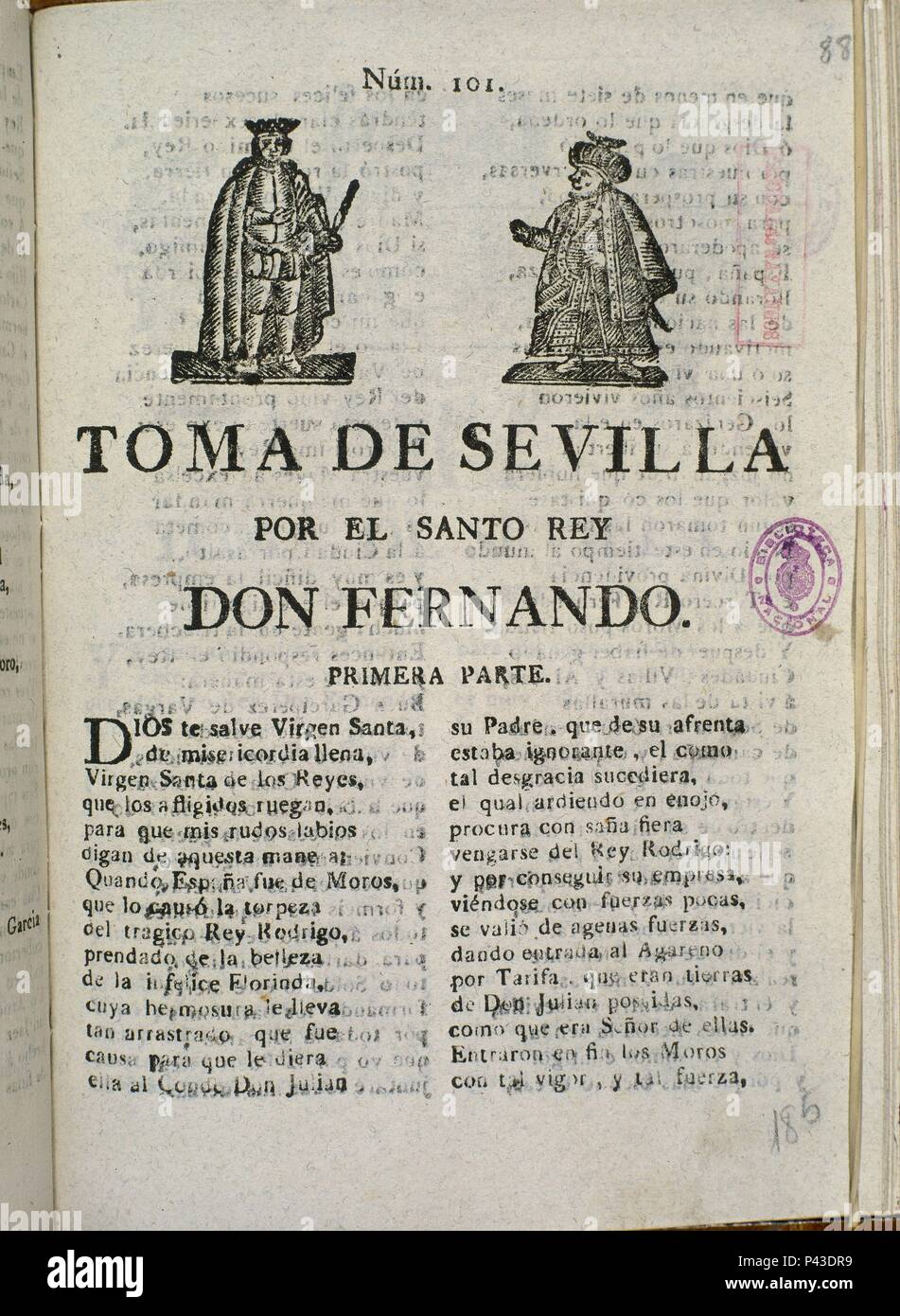 TOMA DE SEVILLA POR DON FERNANDO. Location: BIBLIOTECA NACIONAL ...