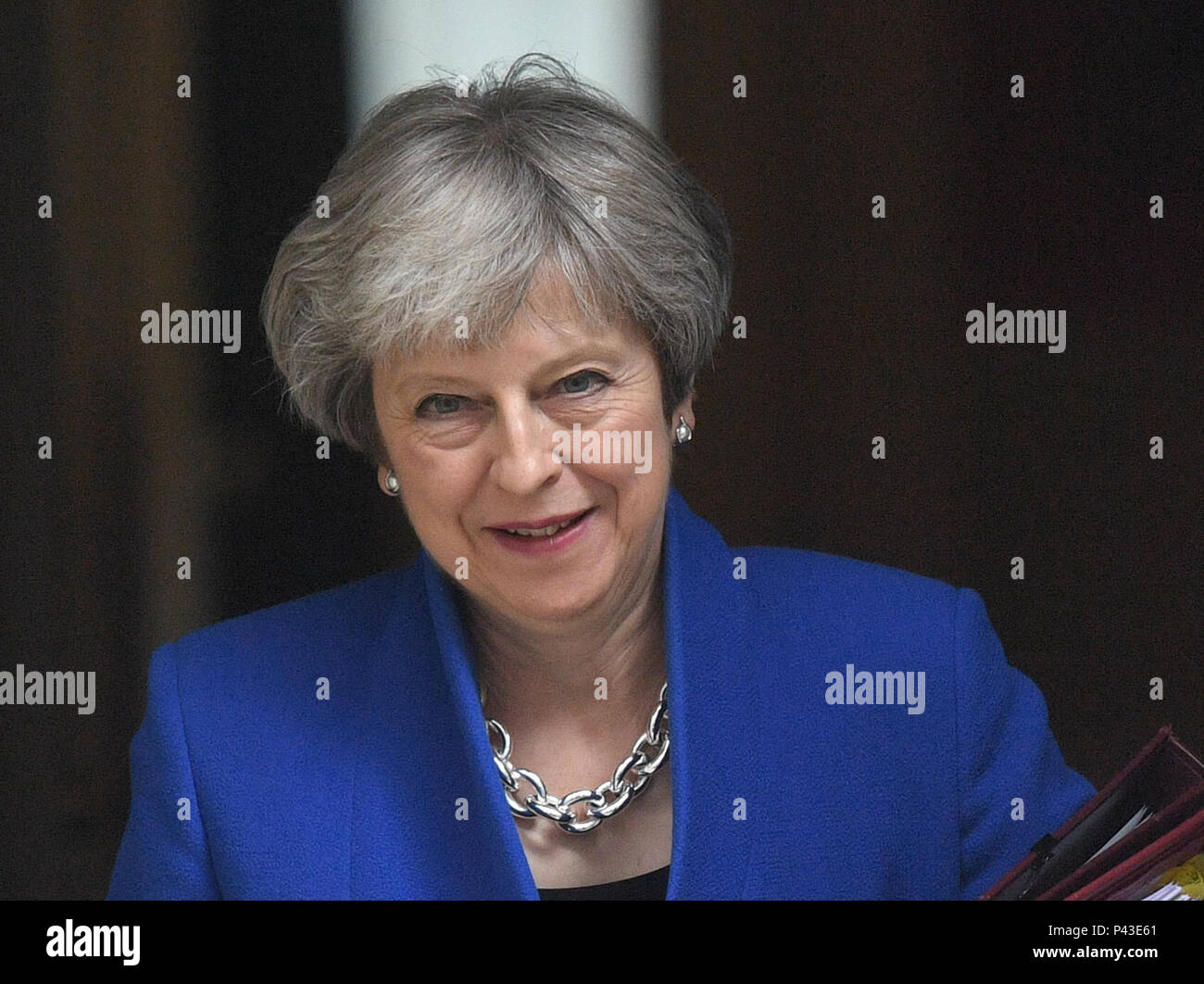 Prime Minister Theresa May leaves 10 Downing Street, London, for the ...