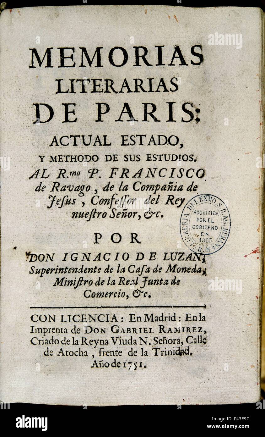 Memorias literarias hi-res stock photography and images - Alamy