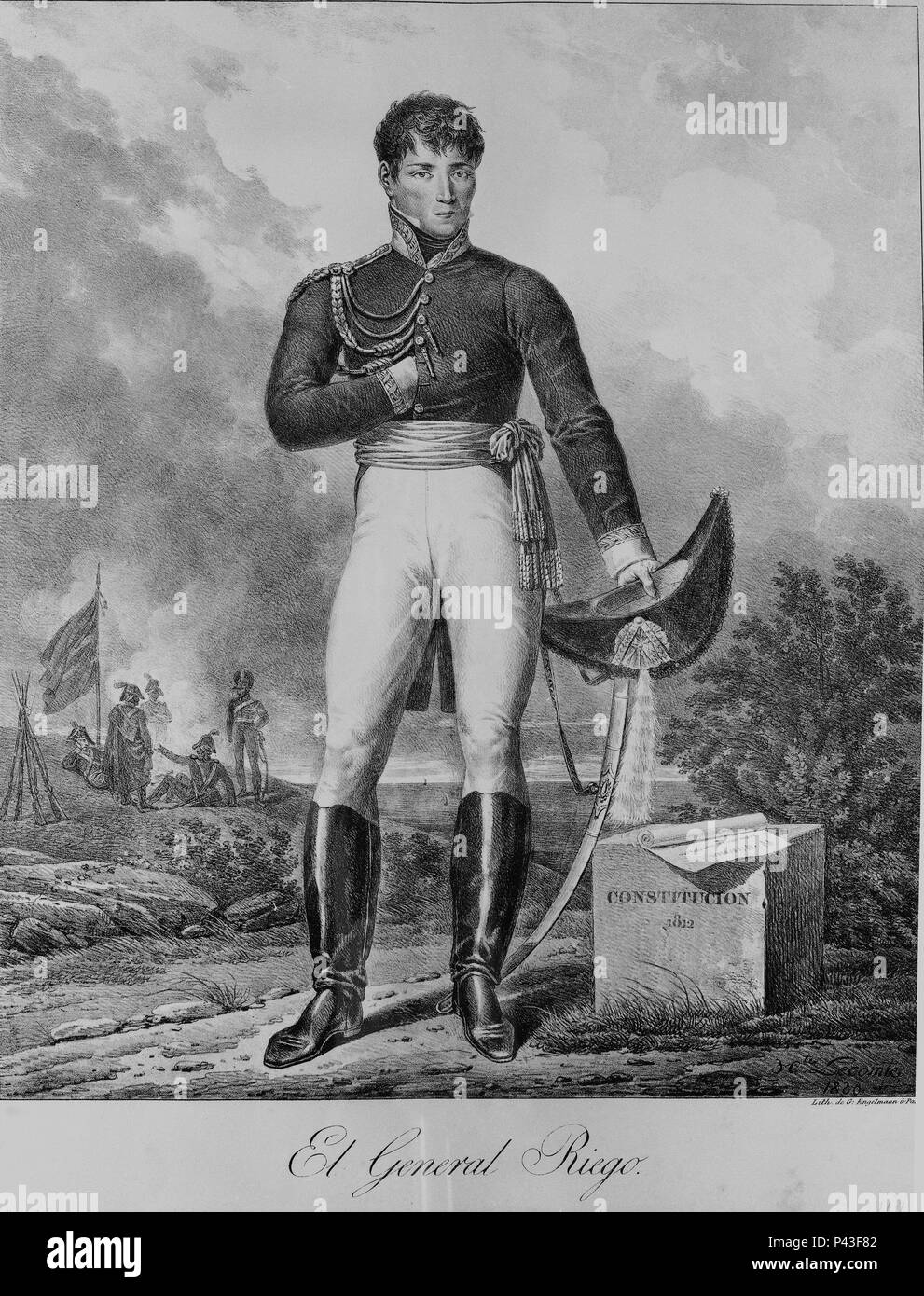 EL GENERAL RIEGO (1785-1823) - 1820. Author: Hippolyte Lecomte (1781 ...