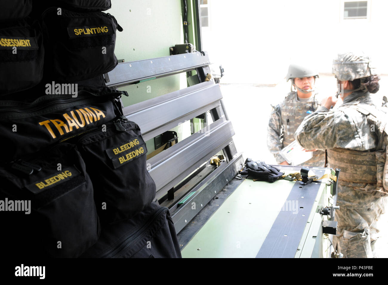 Soldiers of Charlie Company, 29th Brigade Support Battalion prepare ...