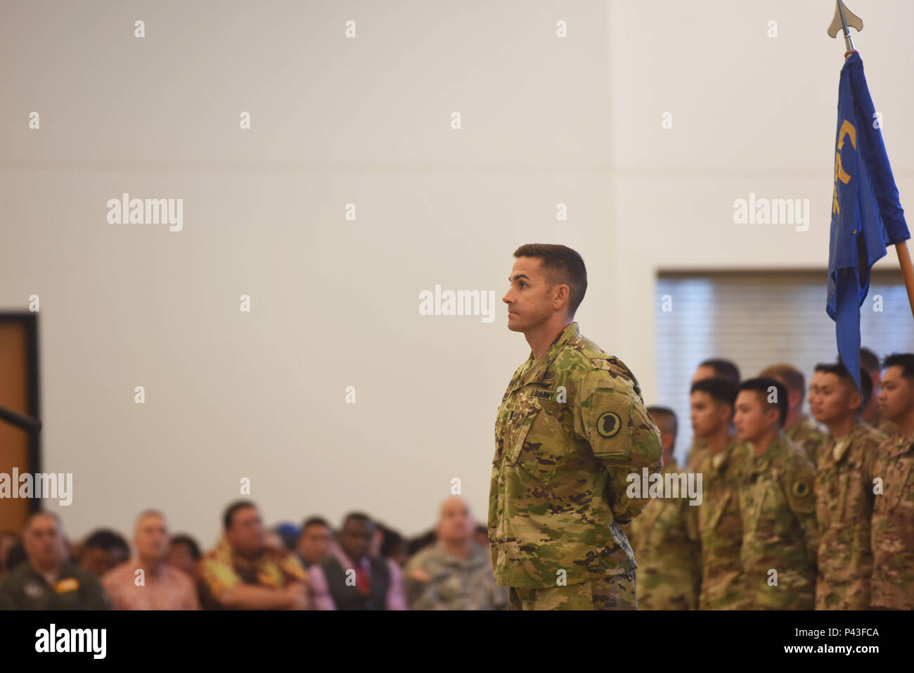 U.S. Army Capt. Travis Branch, commander of Bravo Company, 777th ...