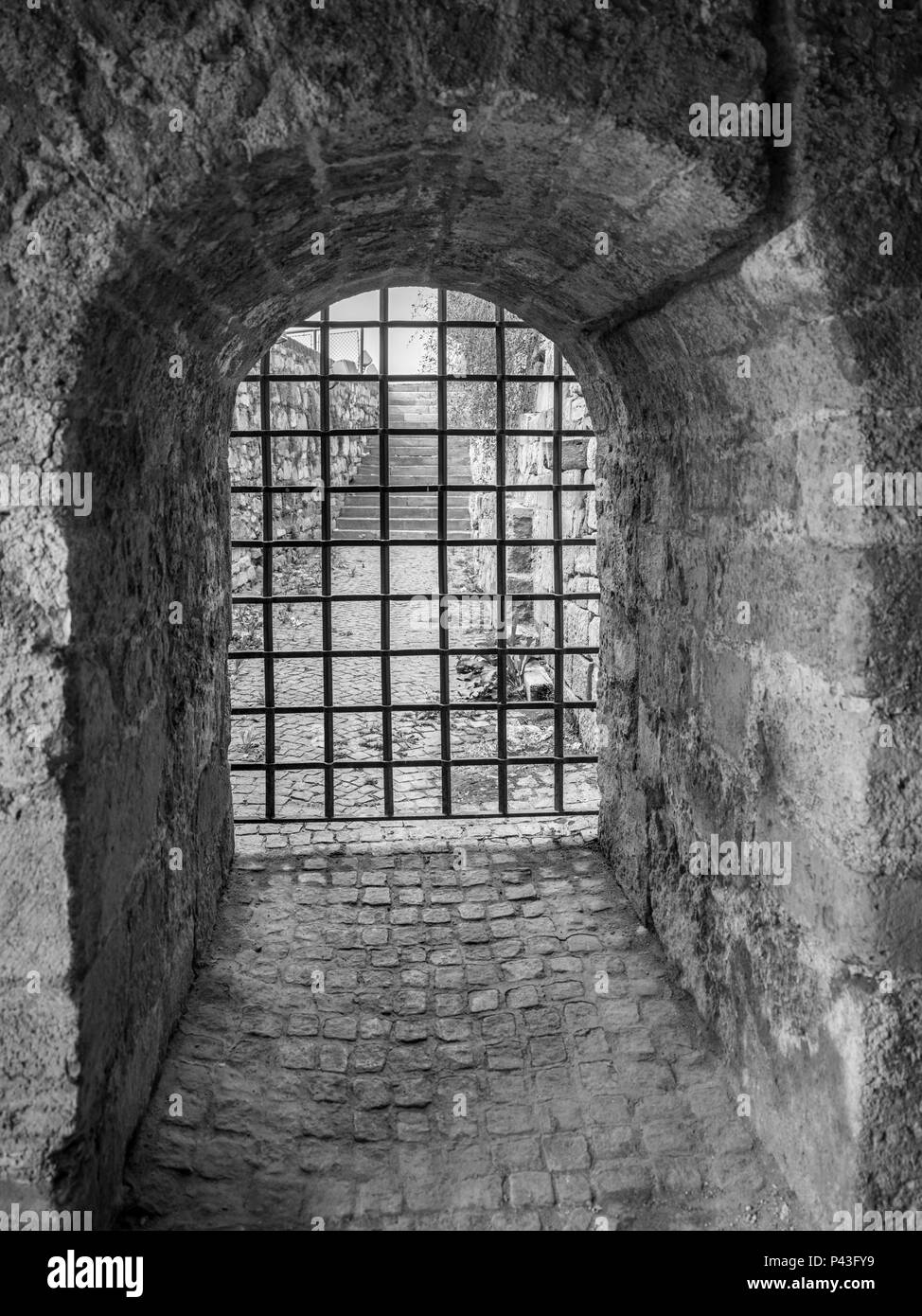 Fortress gates Black and White Stock Photos & Images - Alamy