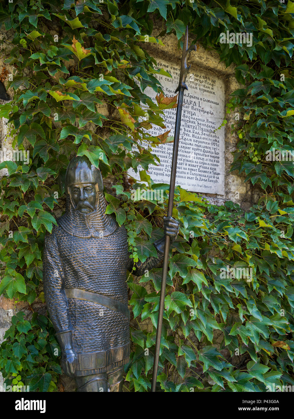 Statue at Ruzica Church in Belgrade Fortress, Belgrade, Serbia Stock ...