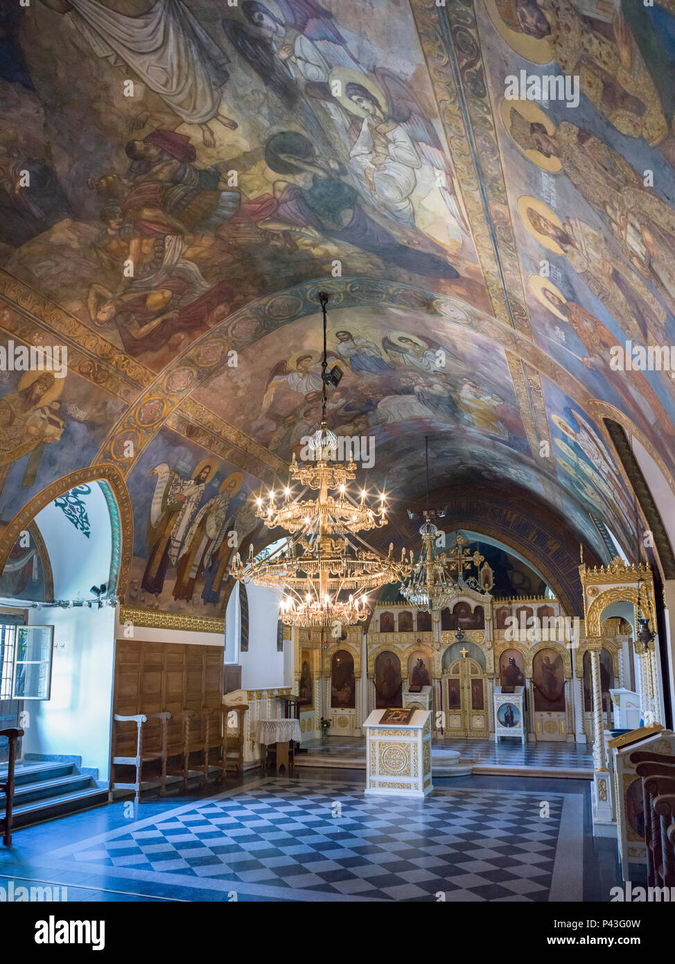 Interiors of Ruzica Church in Belgrade Fortress, Belgrade, Serbia Stock ...