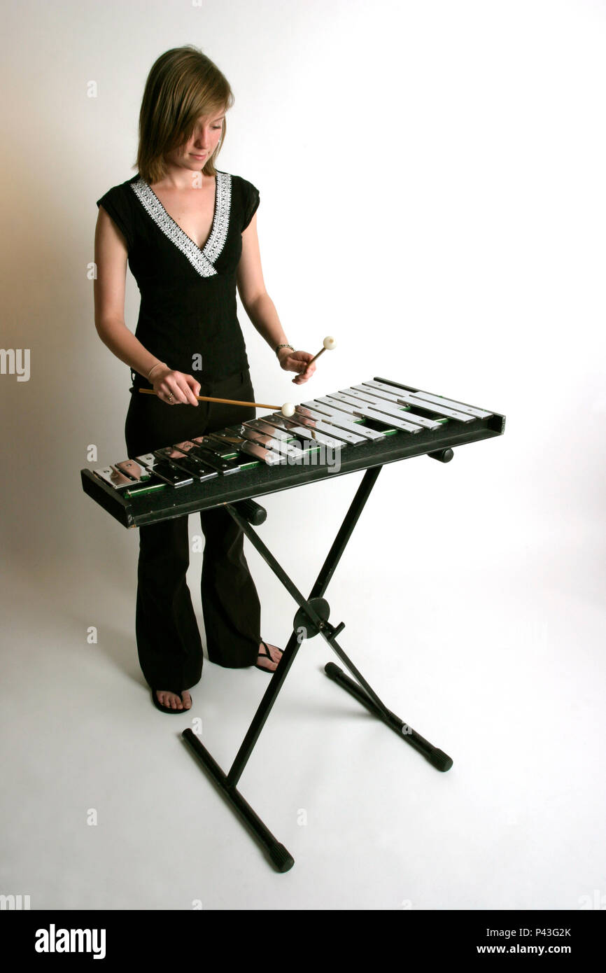 Glockenspiel player hi-res stock photography and images - Alamy