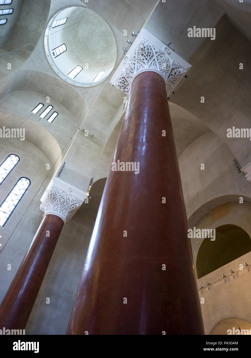Interior columns in St. Mark's Church, Belgrade, Serbia Stock Photo - Alamy