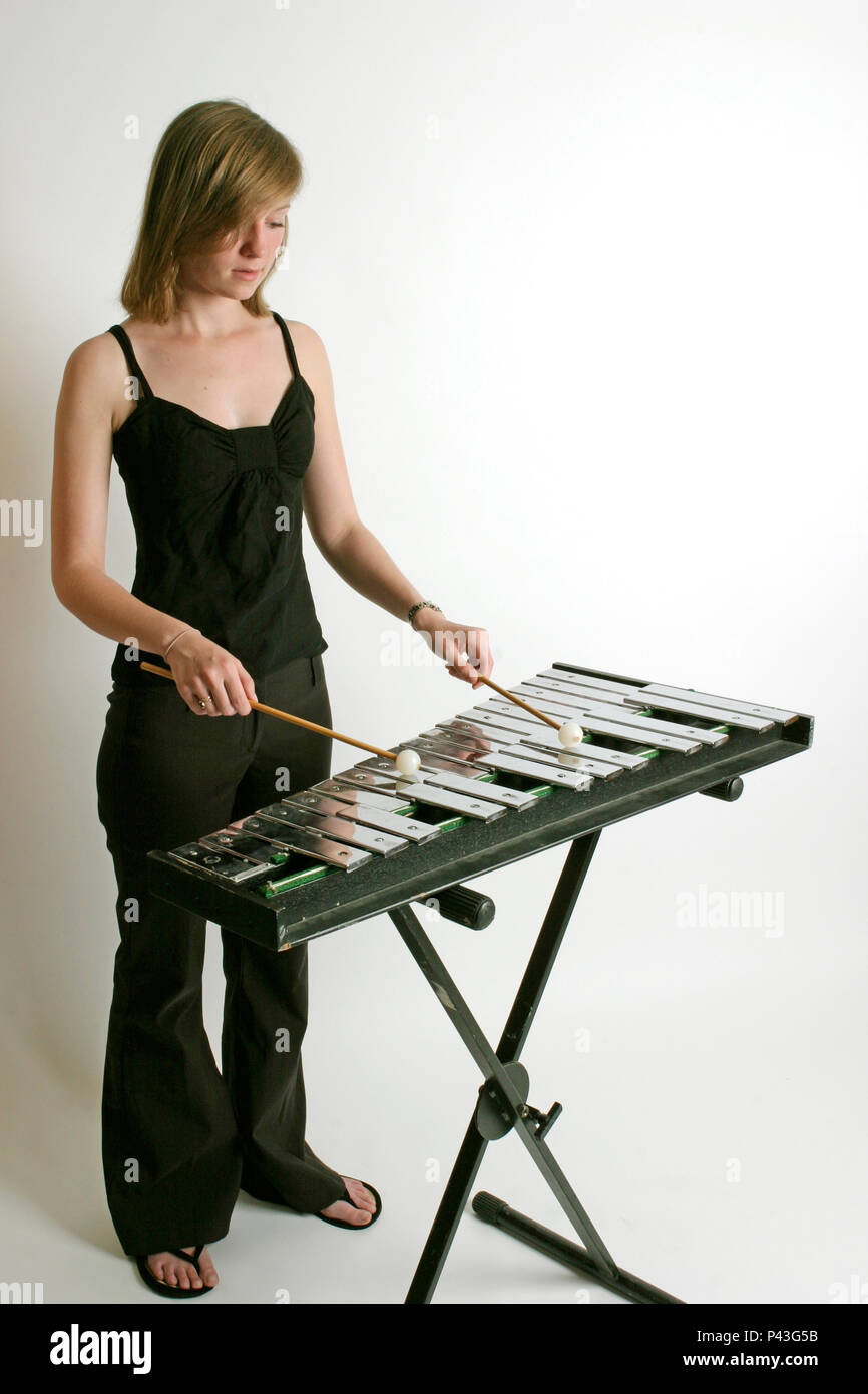 Glockenspiel player hi-res stock photography and images - Alamy