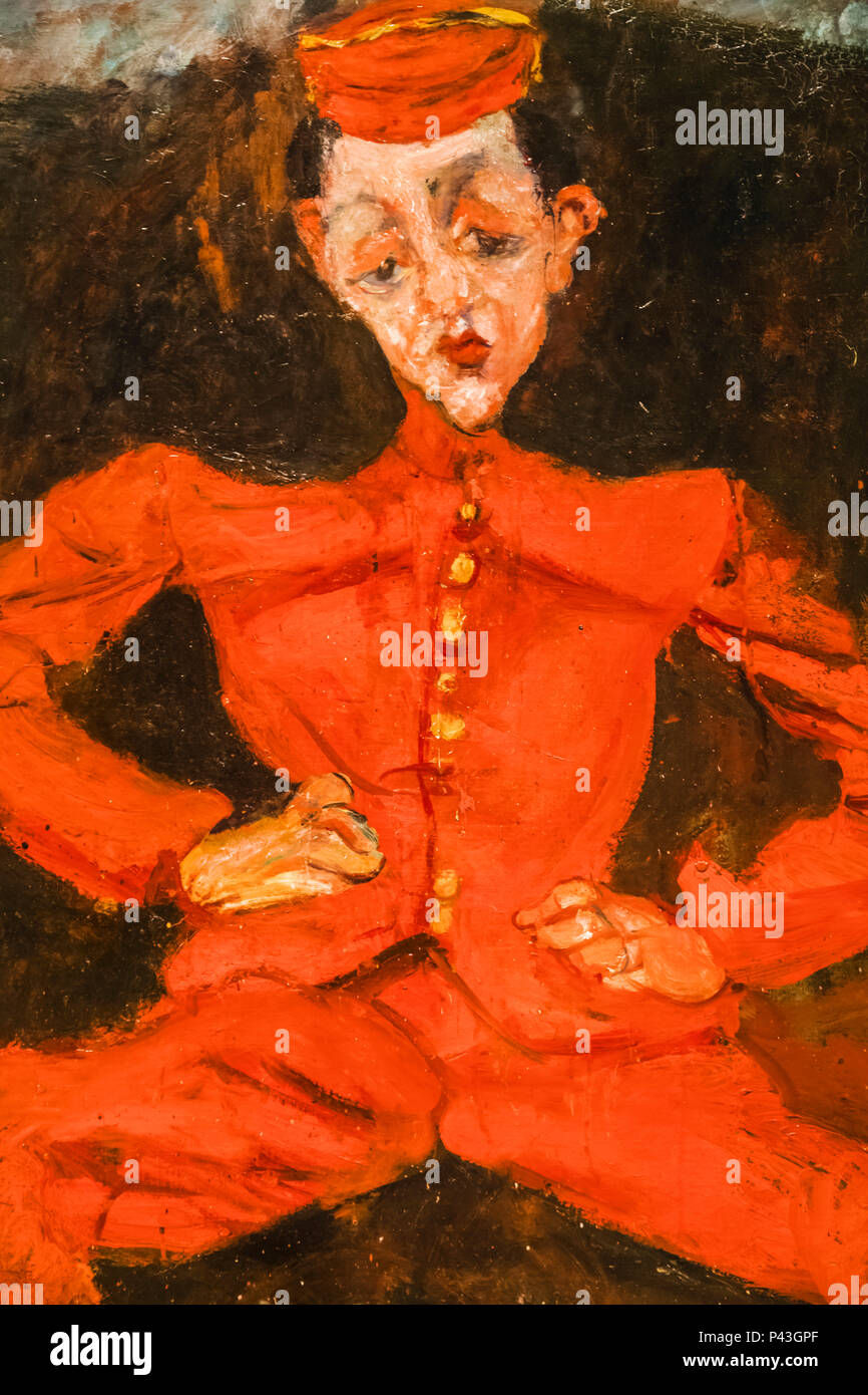 Painting titled "Bellboy Le Groom" by Soutine Stock Photo - Alamy