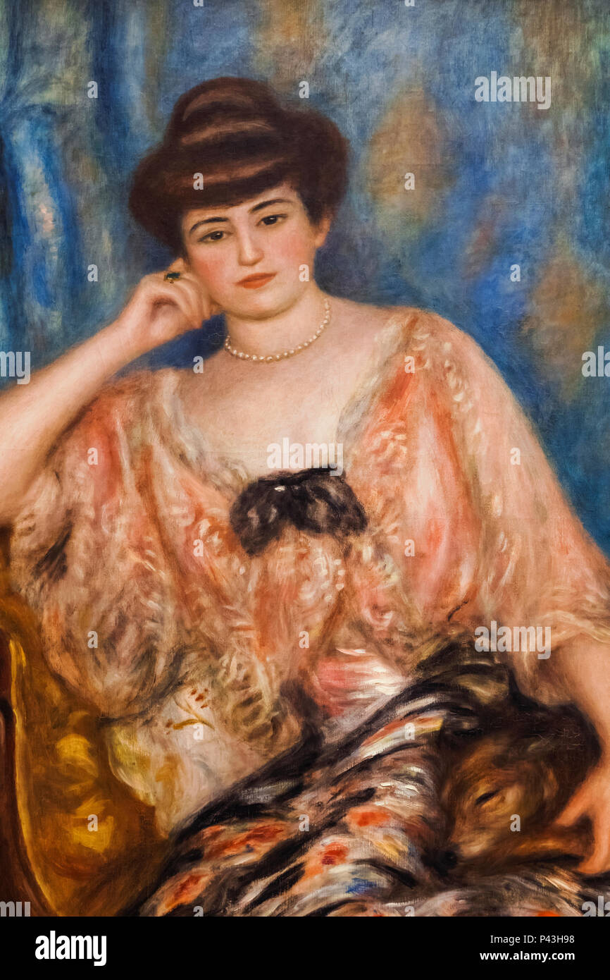 Painting titled "Misia Sert" (Maria Godebska) by Pierre-Auguste Renoir ...