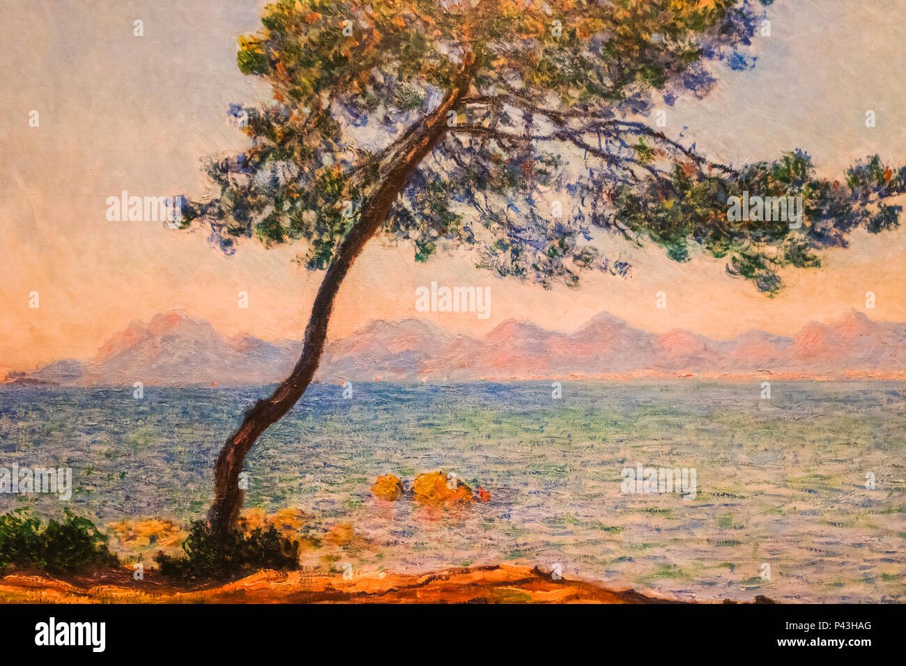 Painting titled "Antibes" by Claude Monet dated 1888 Stock Photo - Alamy
