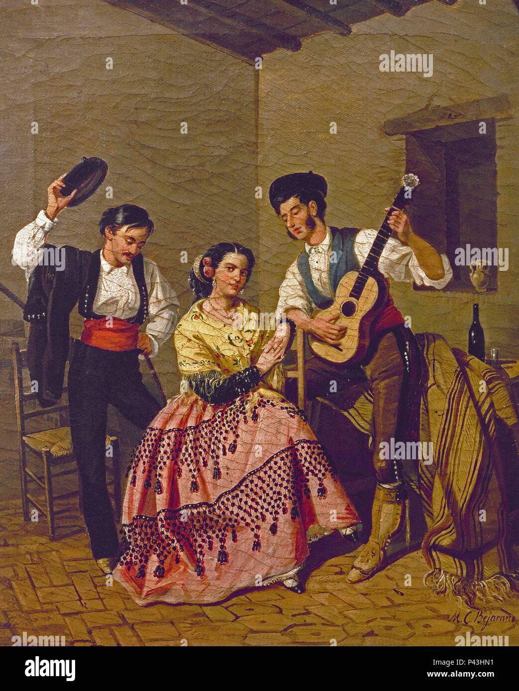 'La Copla', 1850-1890, Oil on canvas, 45,5 x 38,5 cm, CE0141. Author ...