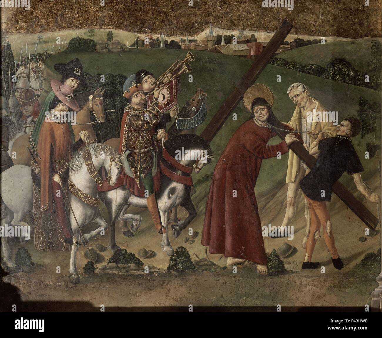 RETABLO DE SAN MARCIAL DEL SIGLO XV - CRISTO CAMINO DEL CALVARIO ...