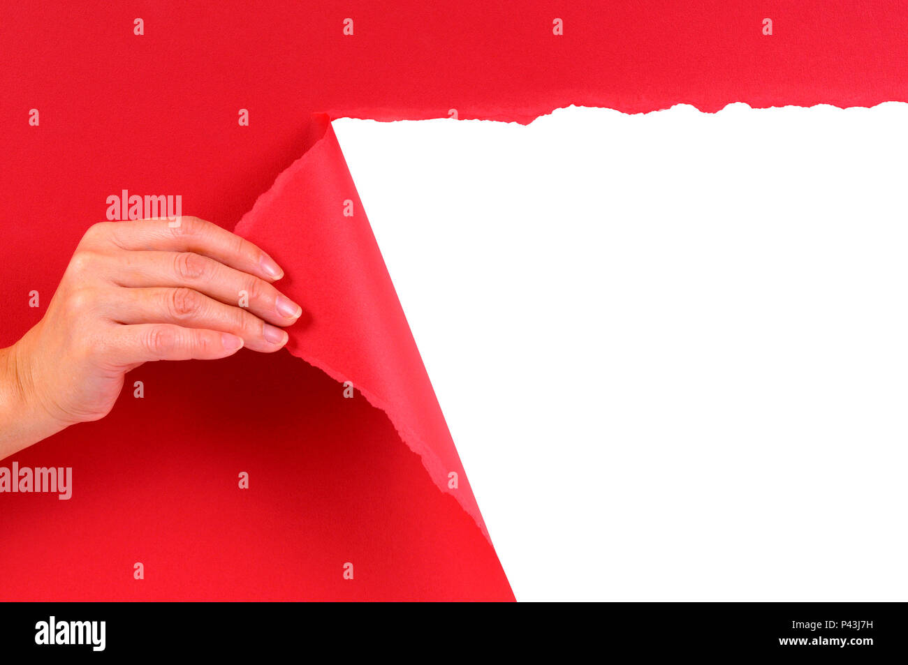 Ripping paper tearing hi-res stock photography and images - Alamy