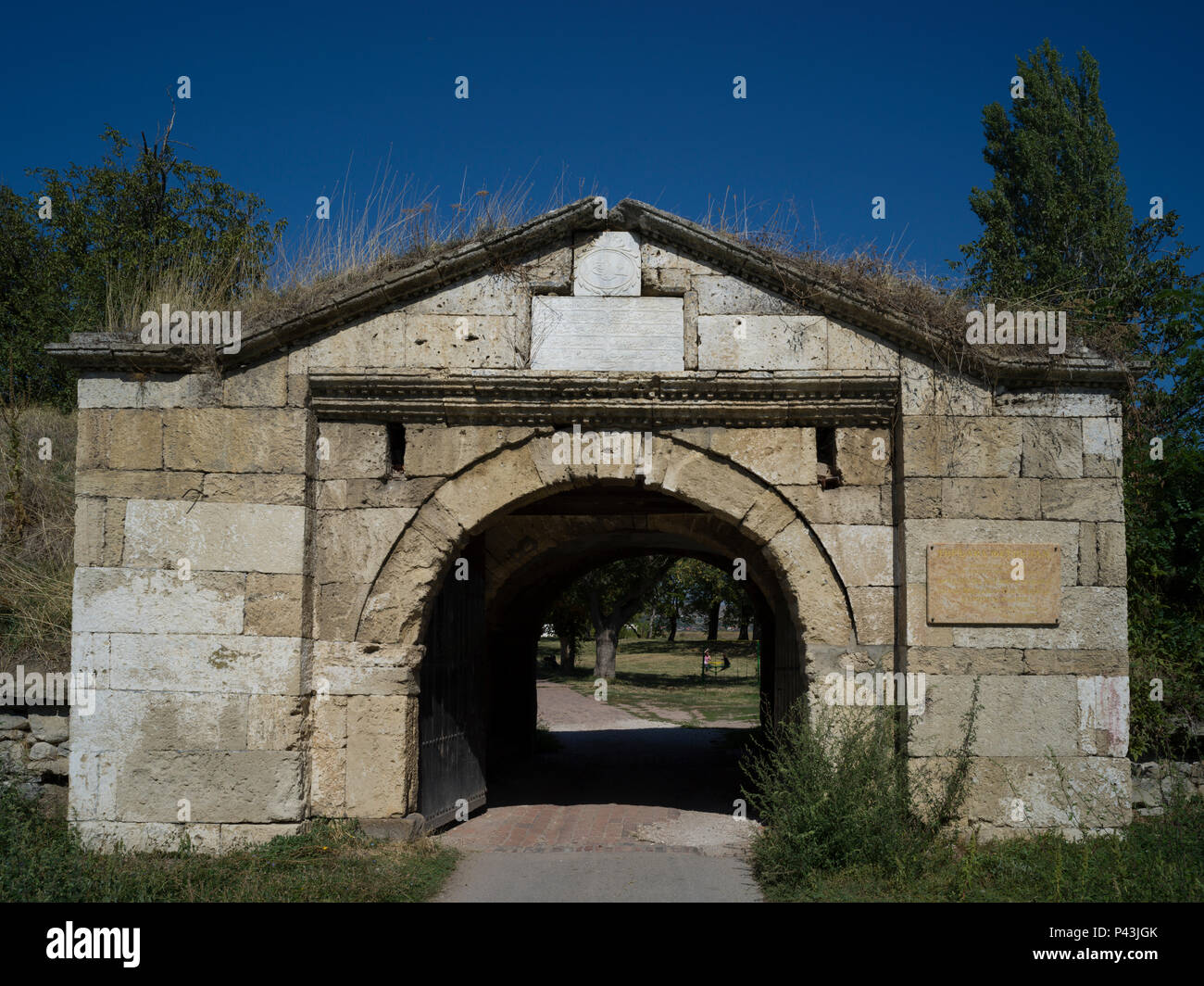 Entrance of Kladovo Fortress, Kladovo, Bor District, Serbia Stock Photo ...