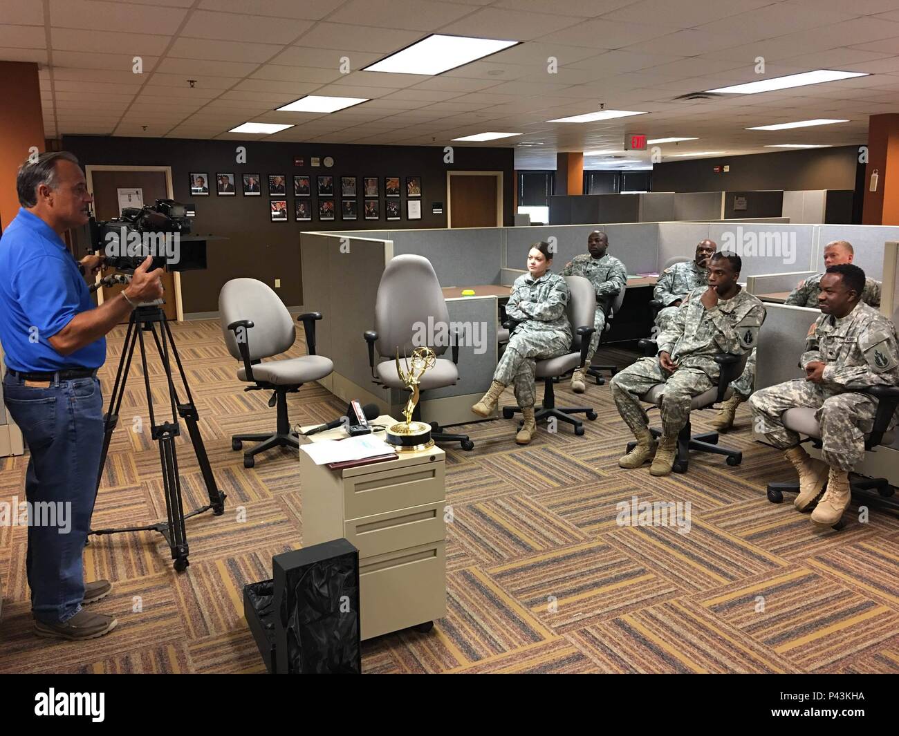 Rick Mickler, an Emmy Award winning journalist with ESPN, visted the ...