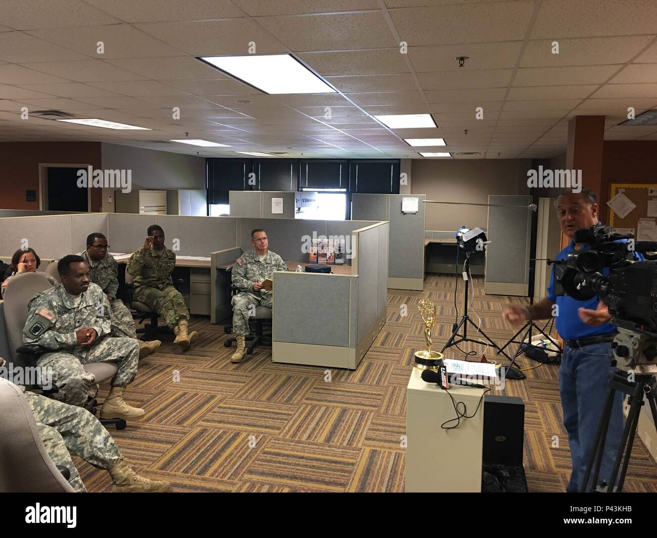 Rick Mickler, an Emmy Award winning journalist with ESPN, visted the ...