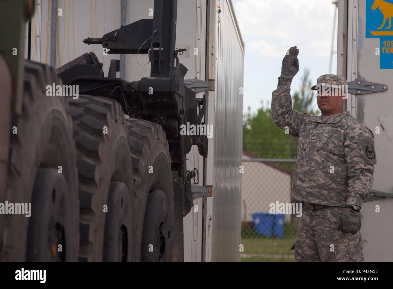 U.S. Army Pfc. Rivera with the 139th Brigade Support Battalion, South ...