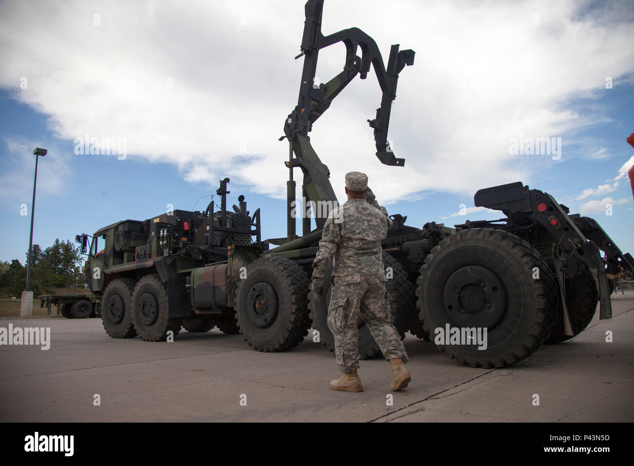 U.S. Army Pfc. Rivera with the 139th Brigade Support Battalion, South ...