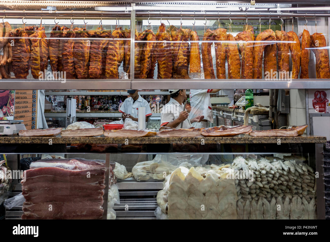 Casa de Carnes, no Mercado Central, Belo Horizonte / MG - Brasil. foto ...