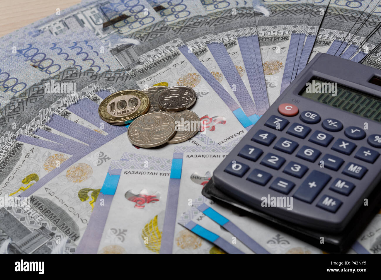 Kazakhstan money tenge national currency 20 000 Tenge banknote Stock ...