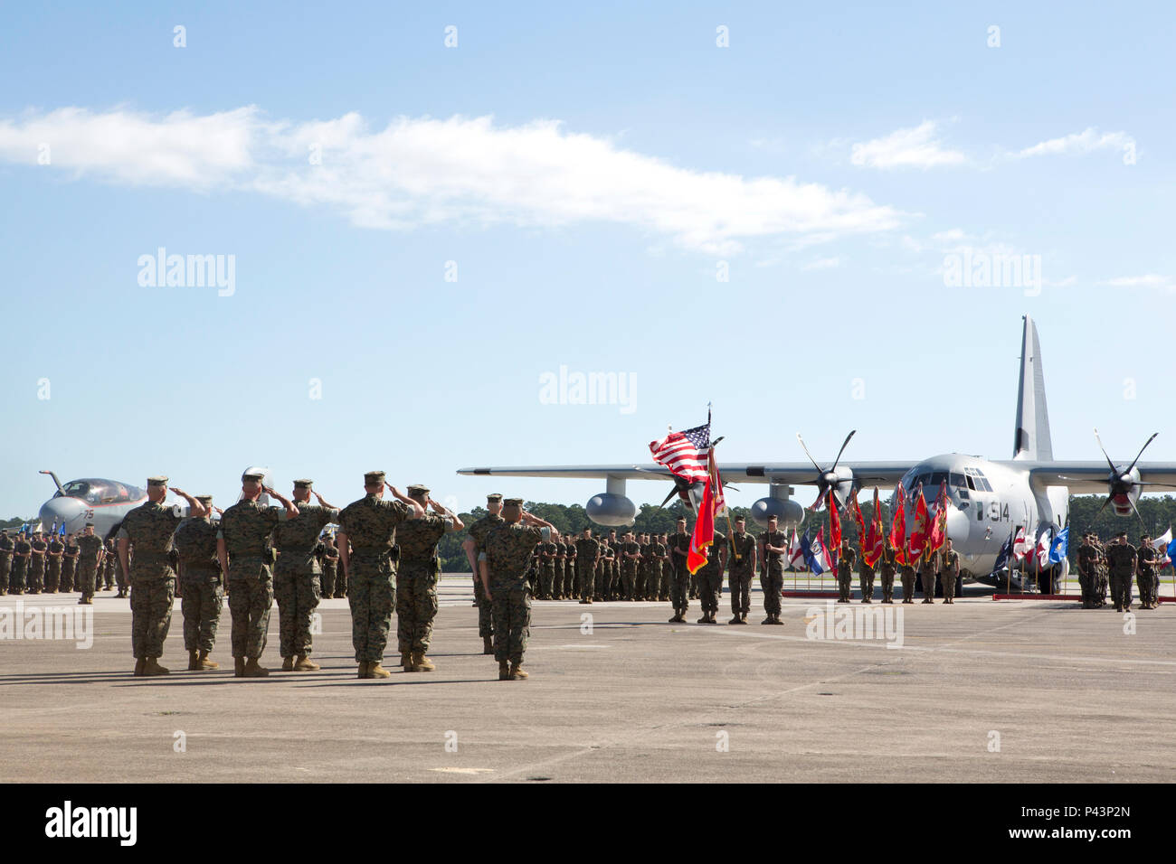 U.S. Marines assigned to 2nd Marine Aircraft Wing (MAW), participate in ...