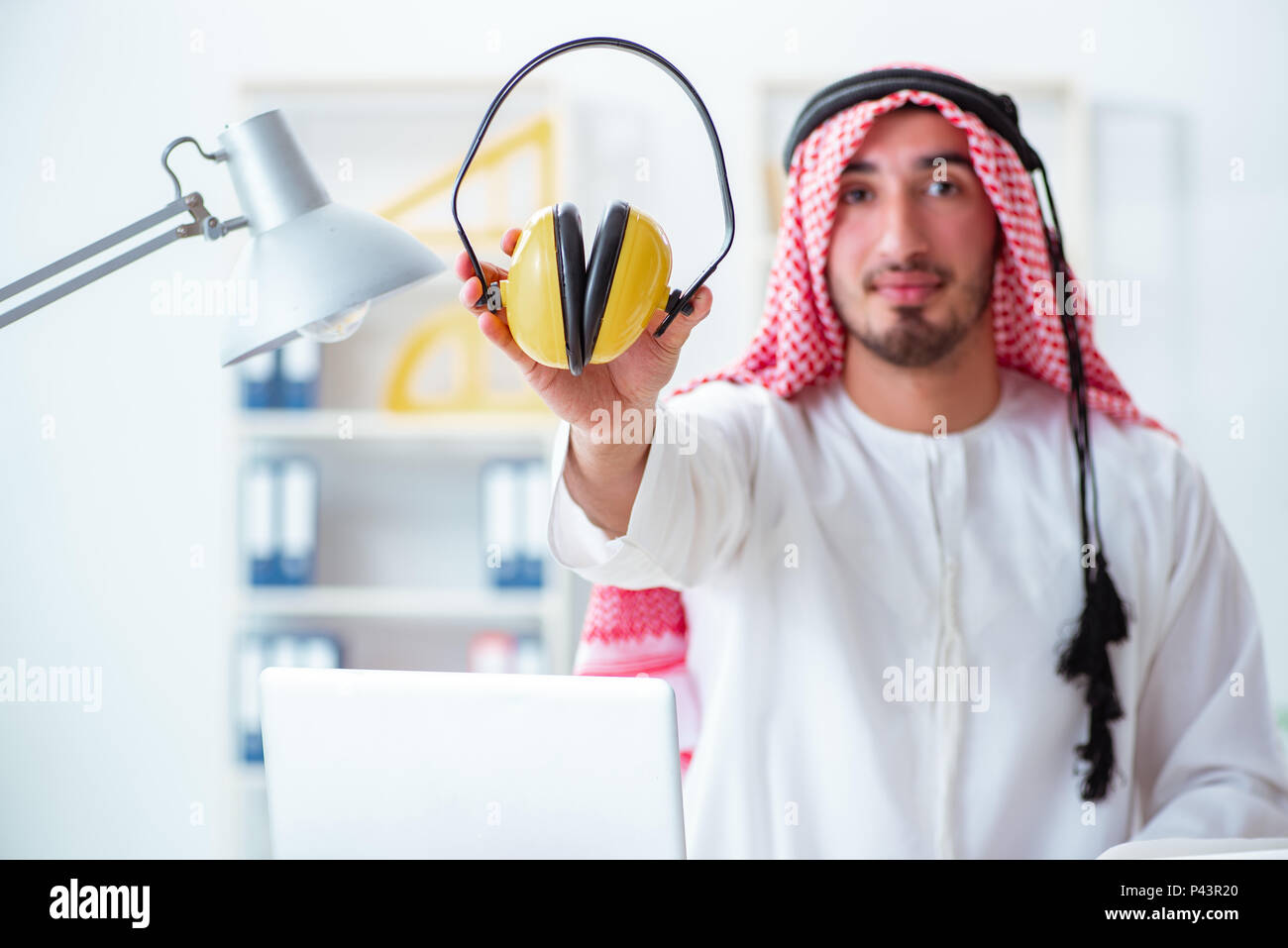 Arab engineer working on new project Stock Photo - Alamy