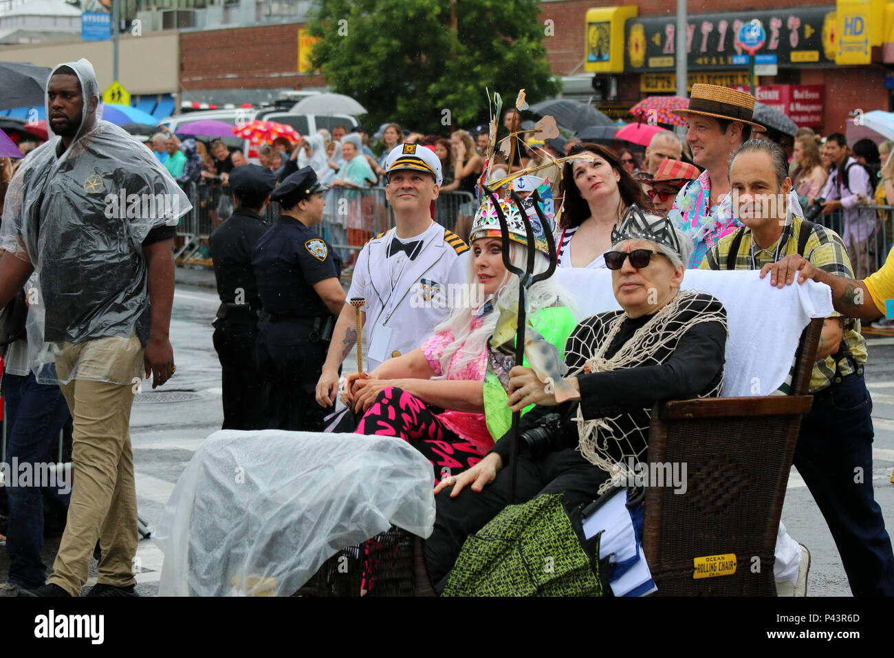 NEW YORK, NY - JUNE 17: Colorful and creative participants of the 35th ...
