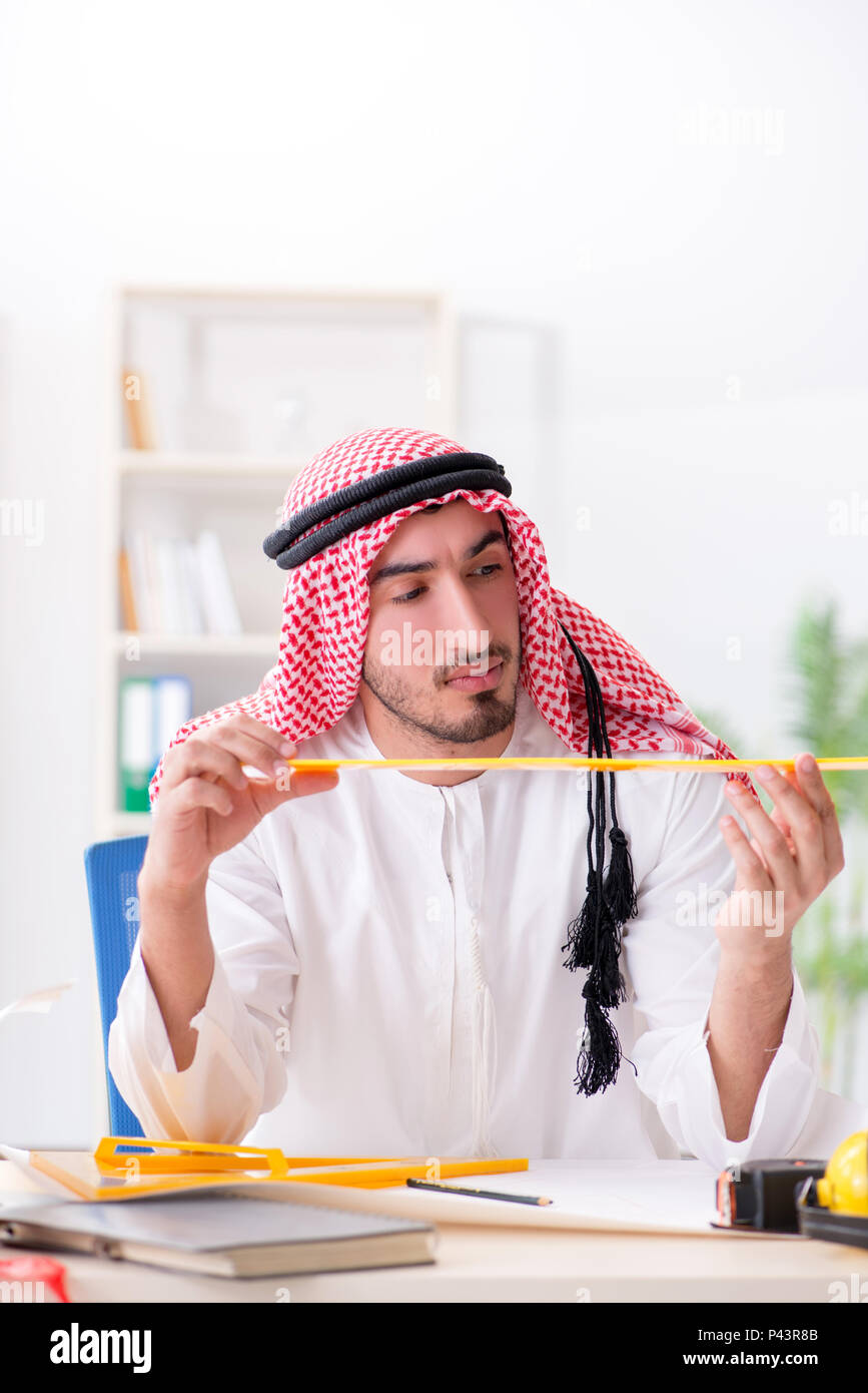 Arab engineer working on new project Stock Photo - Alamy