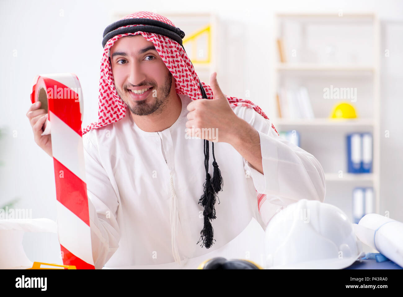 Arab engineer working on new project Stock Photo - Alamy