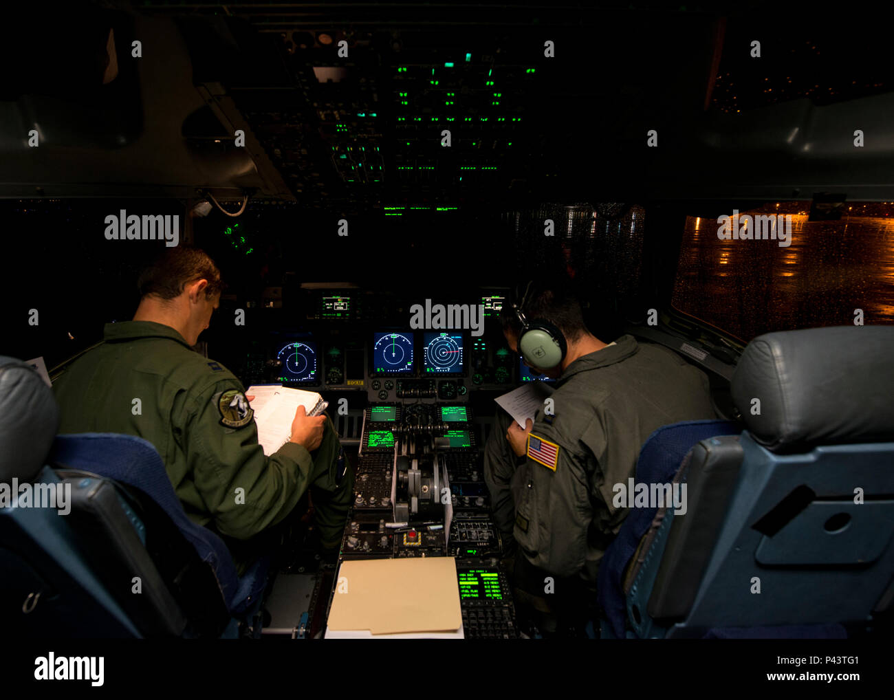 Capt. Chad Eva and Capt. Chris Fleming, 437th Airlift Wing pilots ...