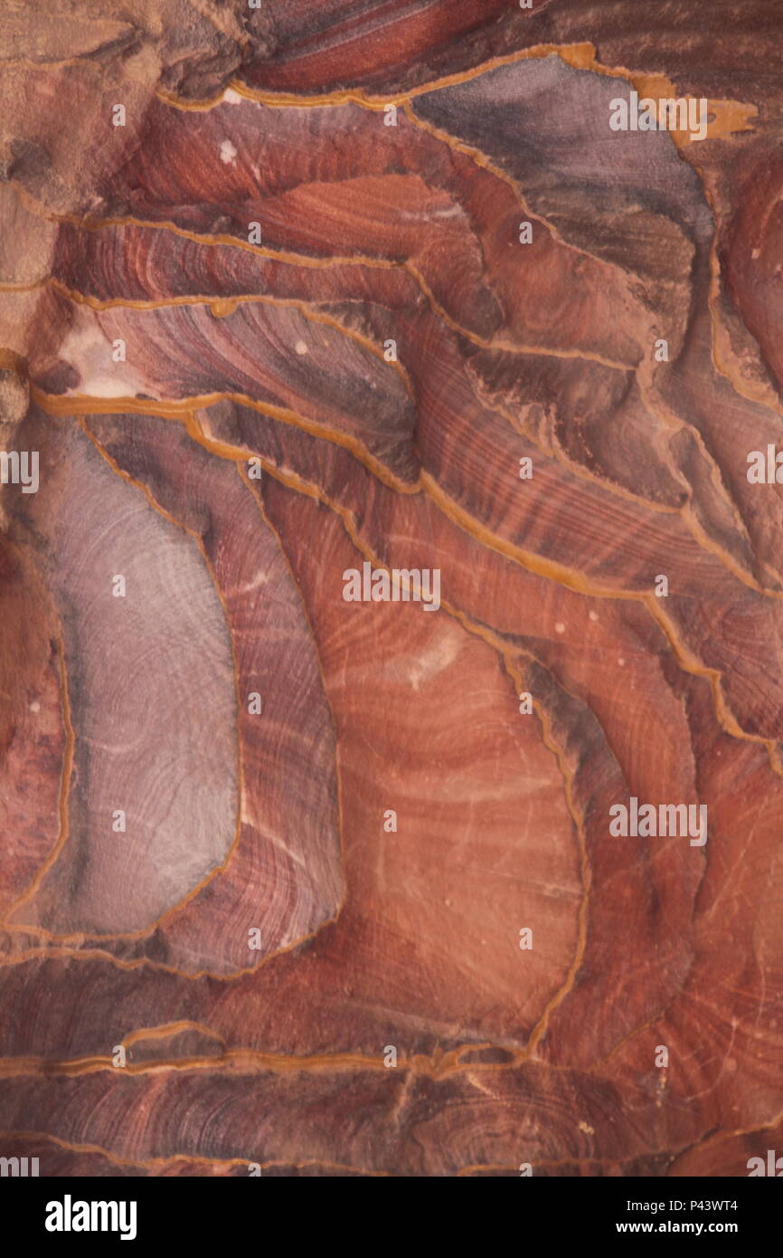abstract rock formation at Petra Stock Photo - Alamy