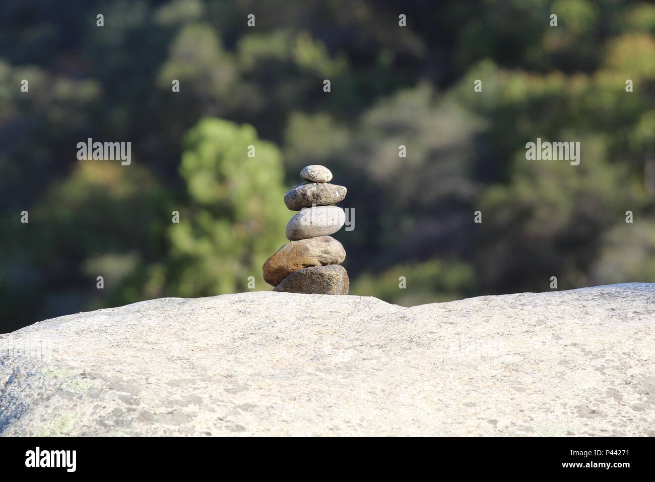 Stacked River Rocks Stock Photo - Alamy