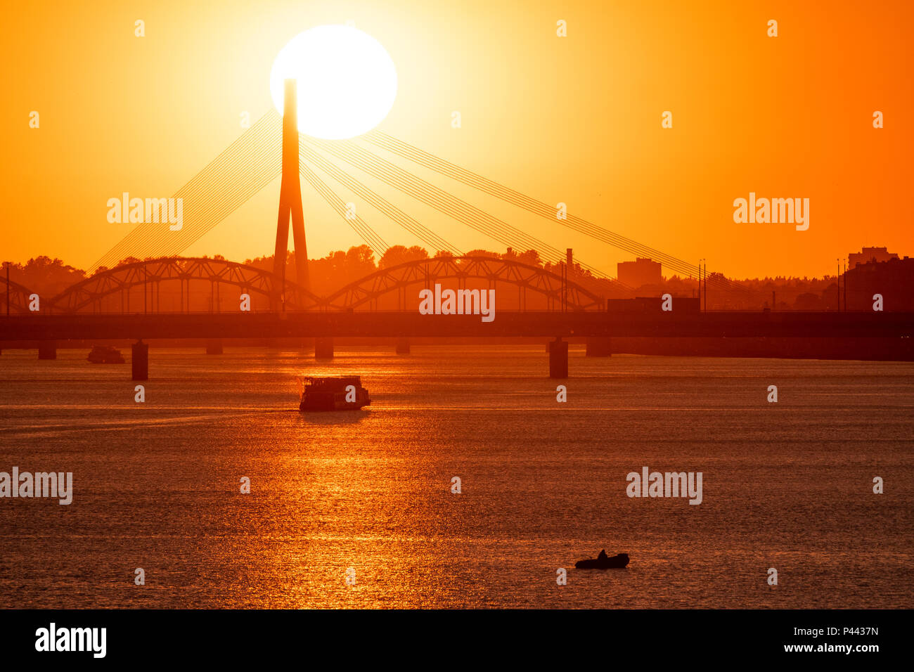 Riga sunset hi-res stock photography and images - Alamy