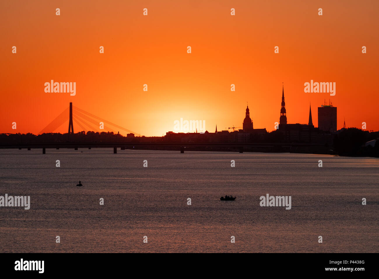 Riga sunset hi-res stock photography and images - Alamy