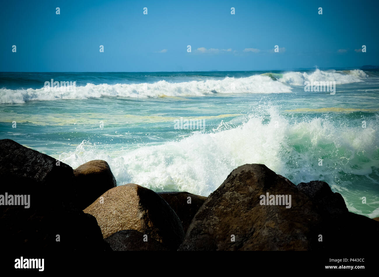 beach sand and surf Stock Photo - Alamy