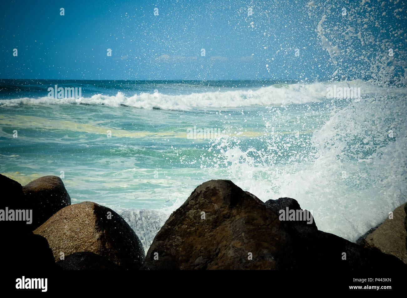 beach sand and surf Stock Photo - Alamy