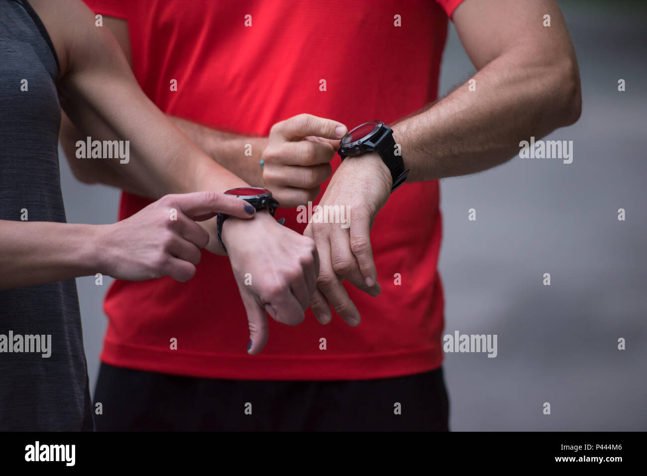 Mature jogger device hi-res stock photography and images - Alamy