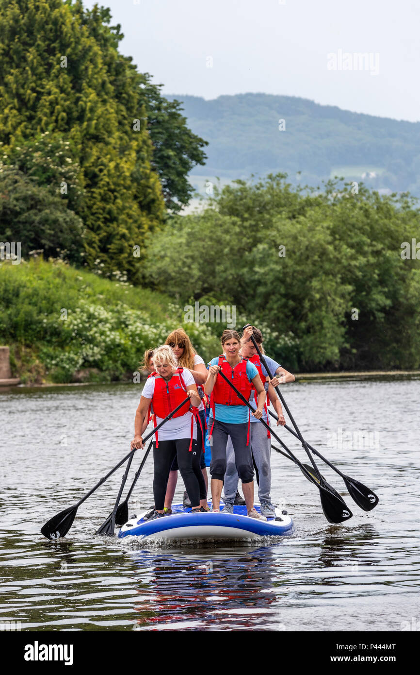 Stand up paddle boarding with Inspire to Adventure on the River Wye at ...